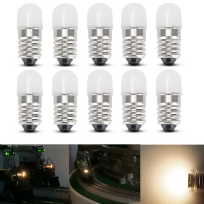 10 Pack of Warm White #1447 18 volt SCREW BASE LED BULBs Light for ...