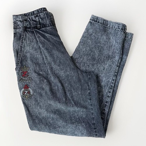 Vintage Z. Cavaricci Gray Pants Pleated Tapered Trousers High Rise Men ...