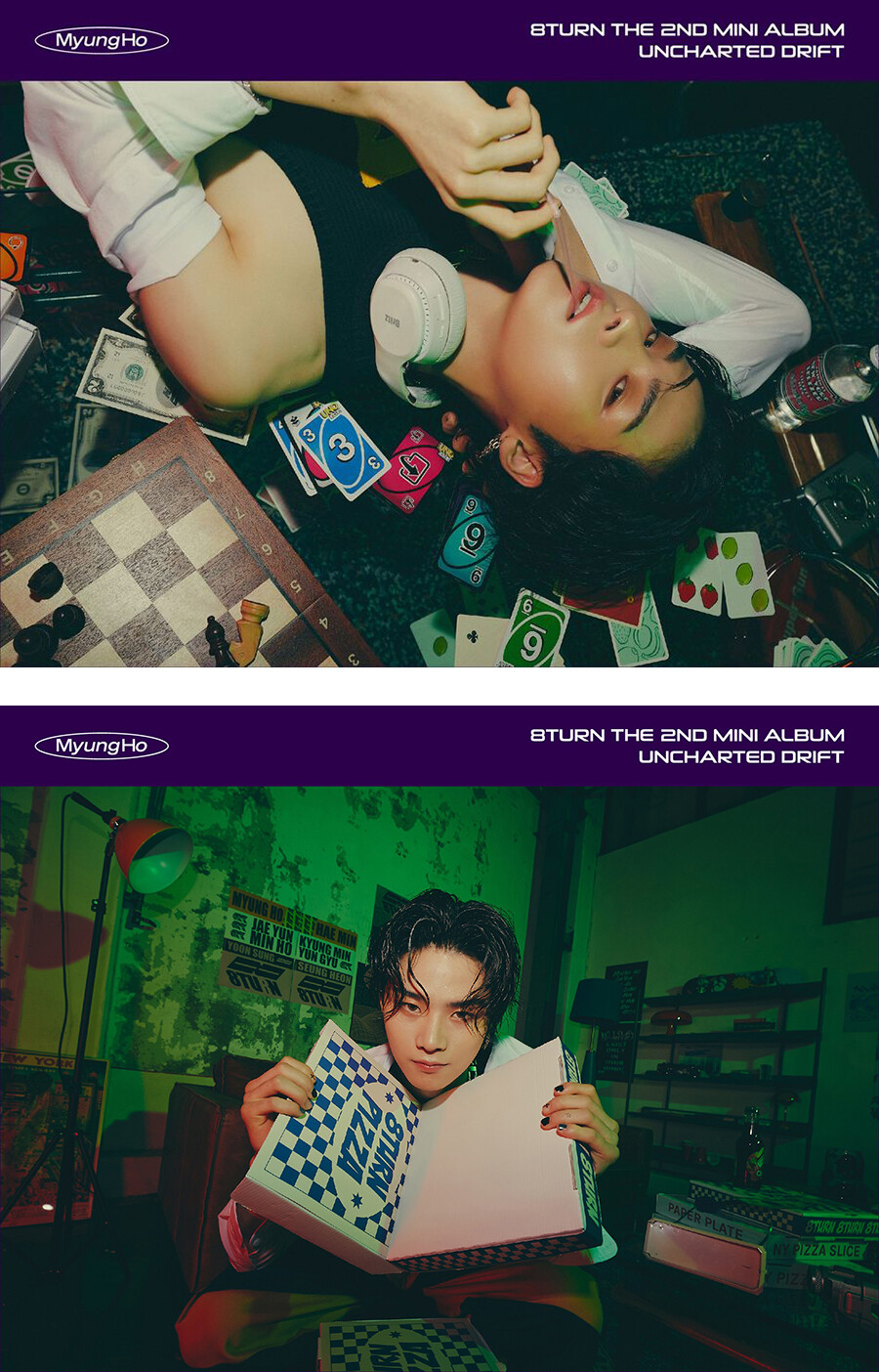 8TURN [UNCHARTED DRIFT] 2nd Mini Album CD+Photo Book+4 Card+Sticker ...