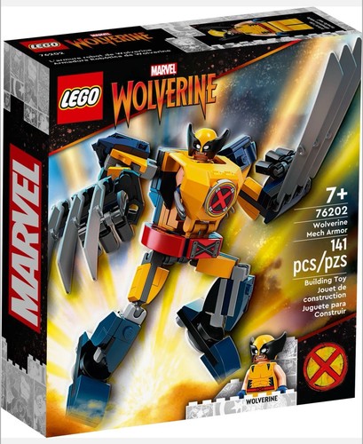 LEGO (76202) Marvel X Men Wolverine Mech Armor NISB Sealed Retired Set ...