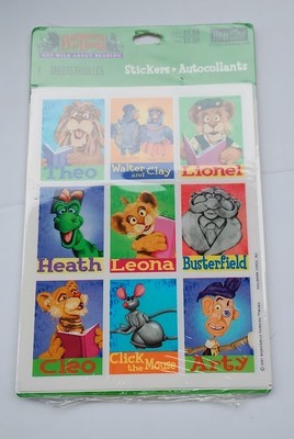 Between the Lions Stickers PBS 2001 Hallmark Sealed Pack 4 Sheets ...