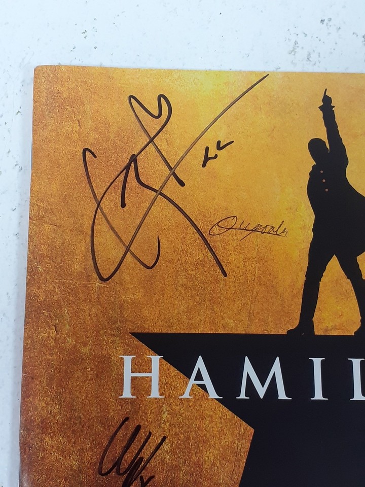 Hamilton London Theatre Programme Signed Victoria Palace Cast Preloved ...