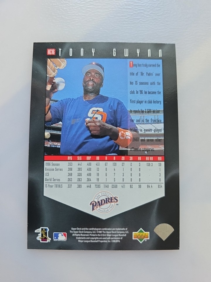 1997 Upper Deck Hot Commodities #HC16 Tony Gwynn San Diego Padres | eBay