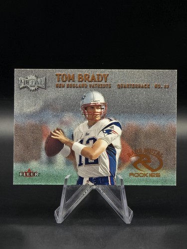 2000 Fleer Metal Tom Brady #267 Rare Metal Rookie Card New England ...