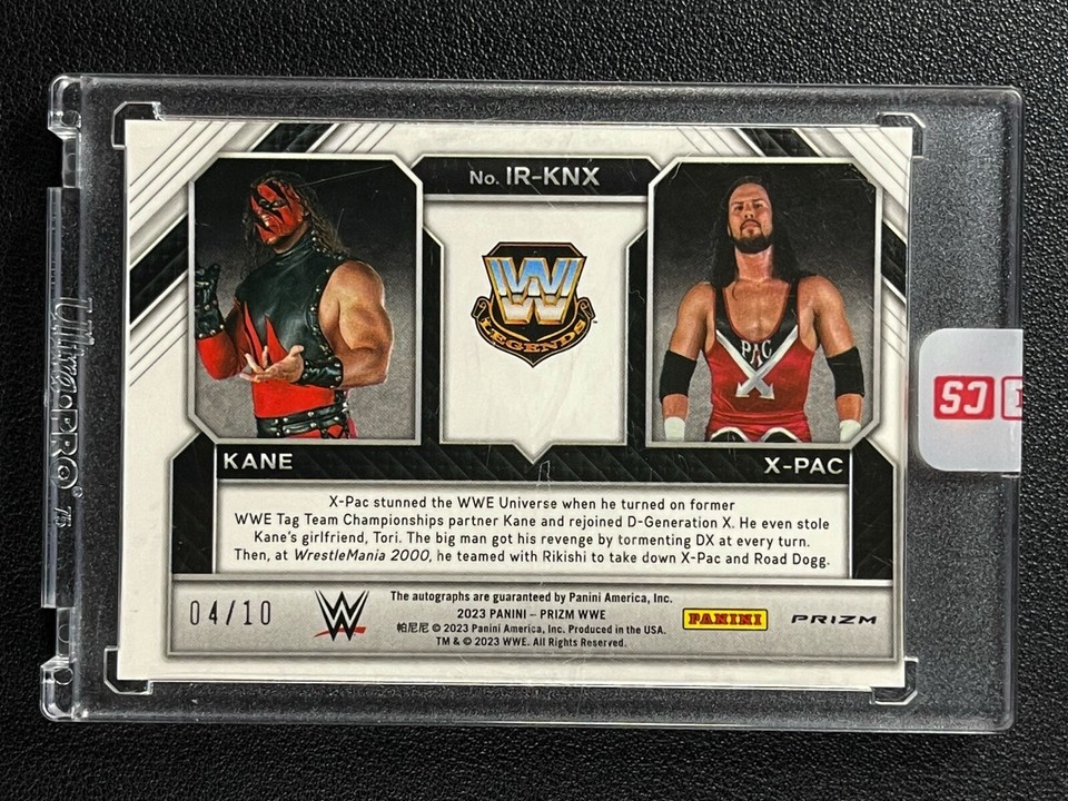 KANE X-PAC 2023 PANINI PRIZM ICONIC RIVALS DUAL AUTO GOLD PRIZMS WWE 04/10 | eBay