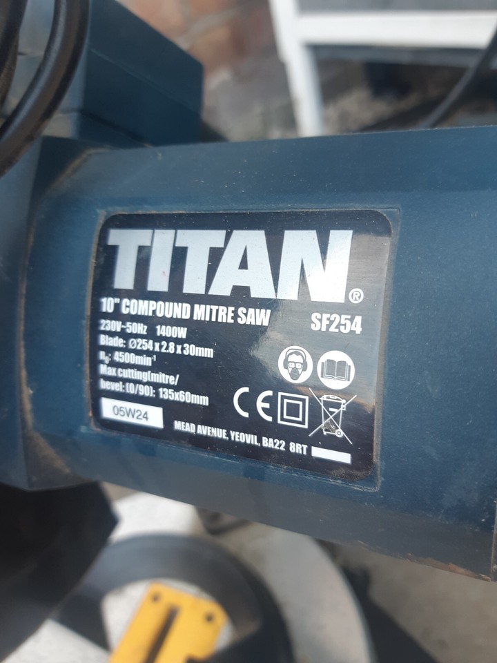 TITAN 10" COMPOUND MITRE SAW SF254 USED | eBay UK