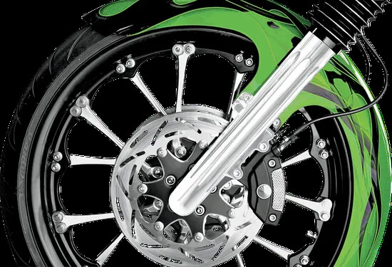 AN Dual Disc Fork Legs Deep Cut Chrome Harley Road King 13 | eBay