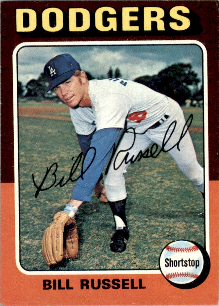 1975 Topps Baseball Bill Russell Los Angeles Dodgers #23 | eBay