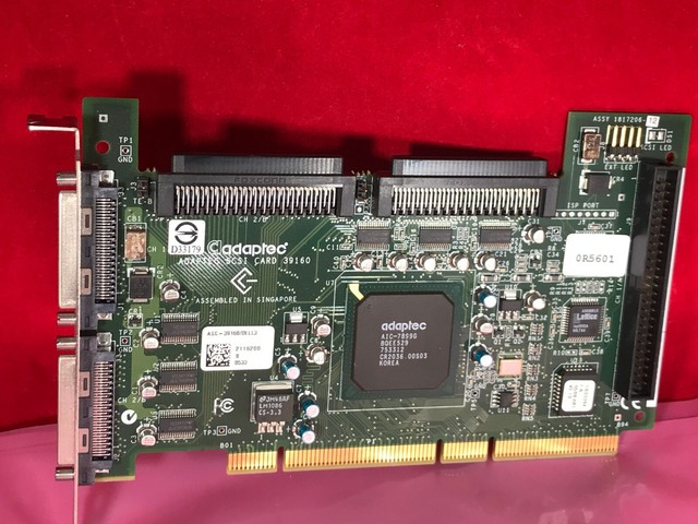 Adaptec SCSI Controller Card 39160 From Dell POWEREDGE Server 0R5601 ...
