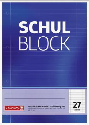 BRUNNEN 1052527 Schulblock A4 Lin27 50Bl | eBay.de