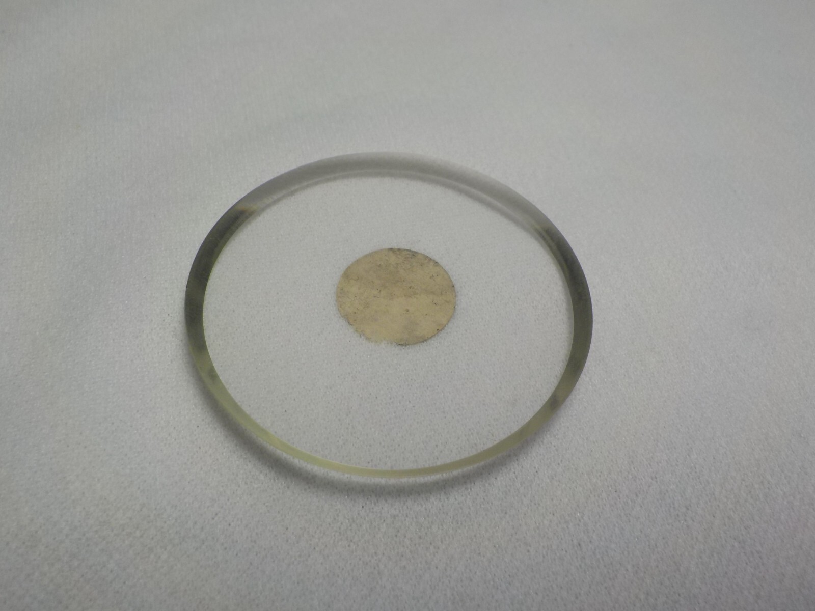 THICK GLASS POCKET WATCH CRYSTAL 21 3/16 REPLACEMENT WATCHMAKER NEW OLD ...