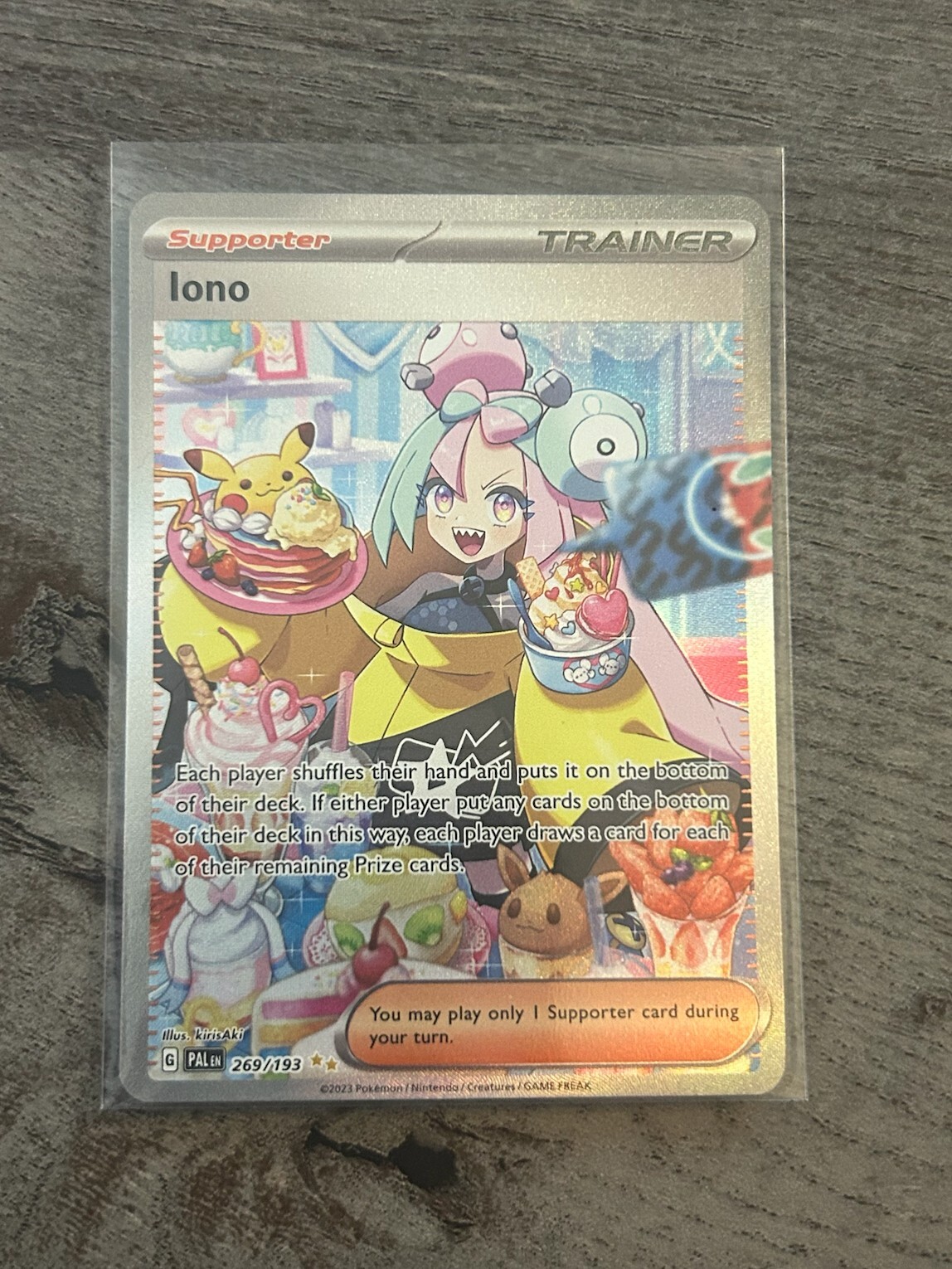 Pokemon Card TCG - Iono 269/193 Special Illustration Rare. Ungraded ...