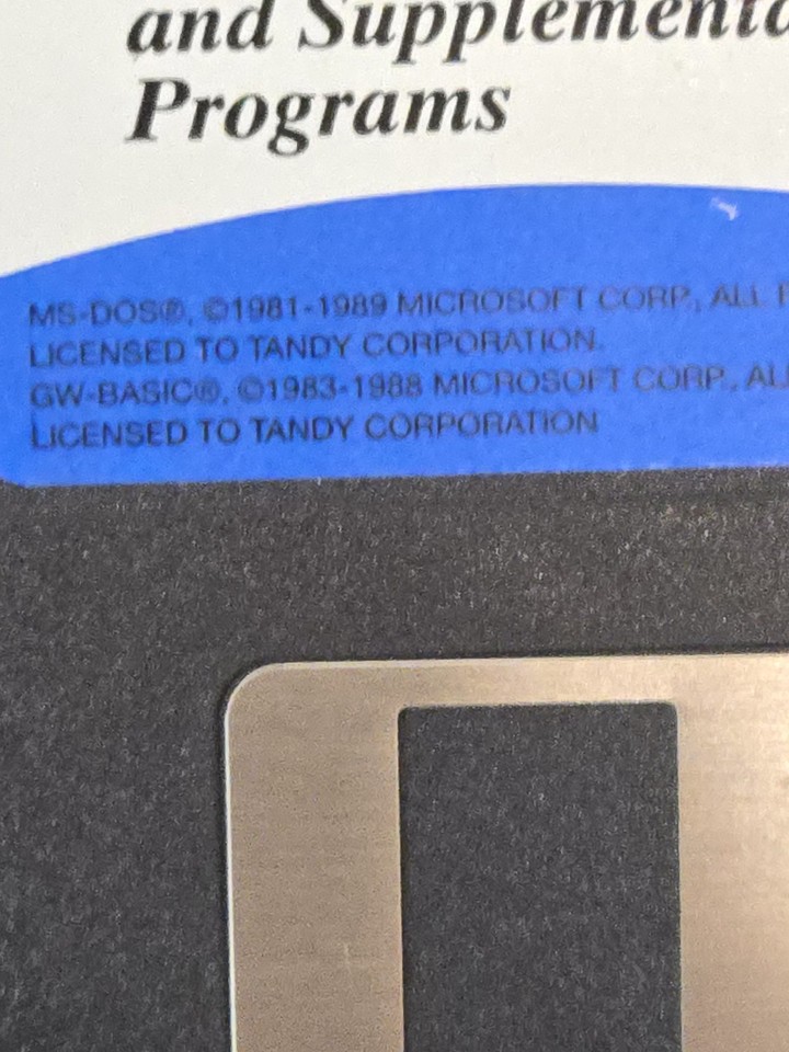 Tandy Deskmate MS-DOS 3.5" Floppy Disk OEM Lot 6 Disks UNTESTED | eBay