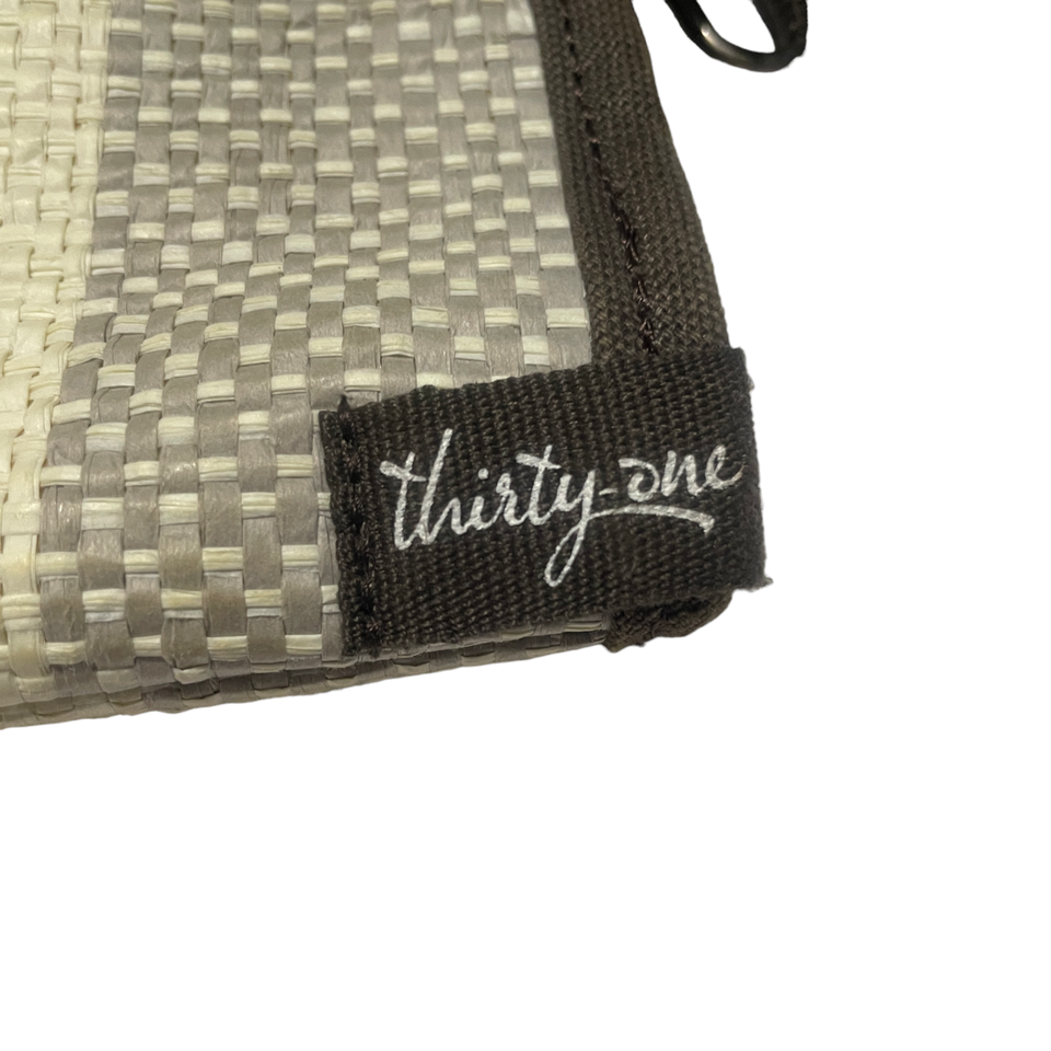 Thirty One NEW Bucket Bag Water Resistant Dual Strap Straw Beige Cream ...