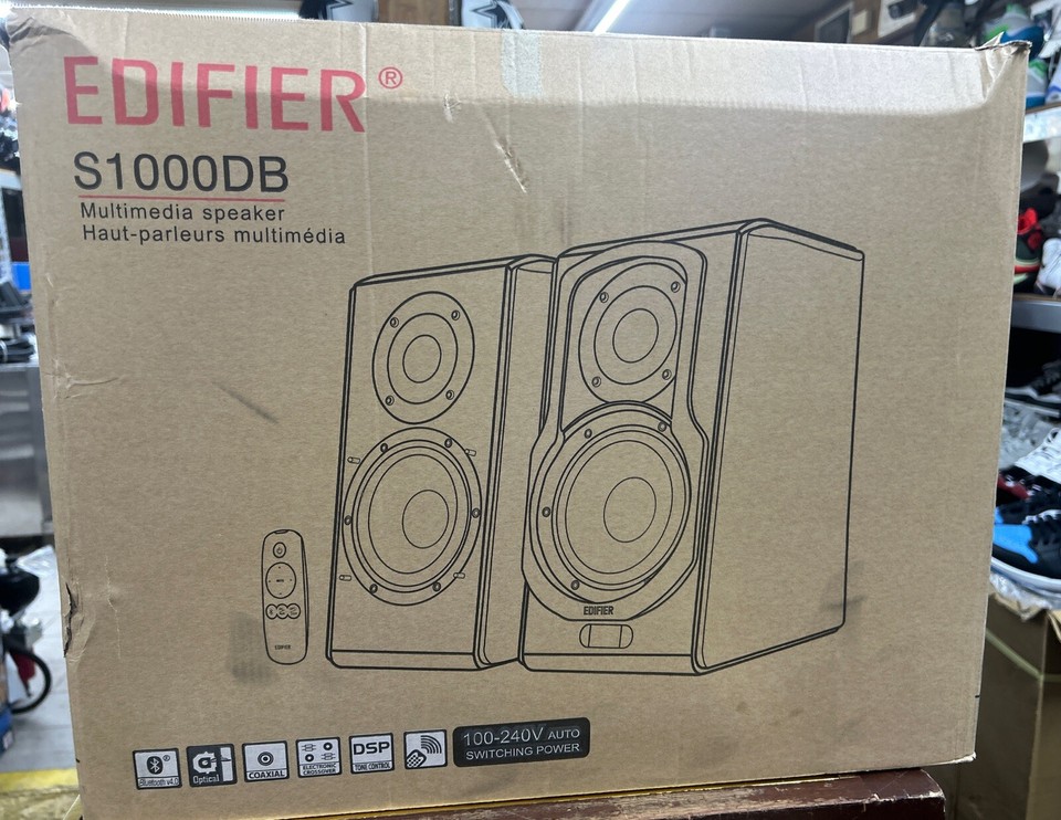 Edifier S1000DB Audiophile Active Bookshelf Speakers aptX Bluetooth ...