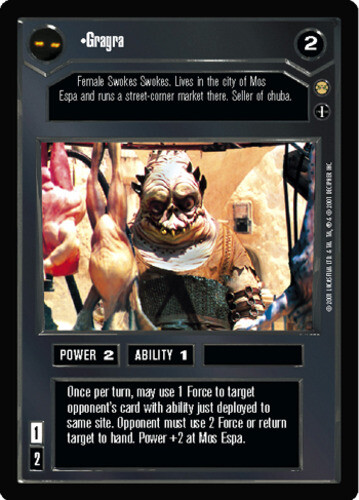 SWCCG: Gragra [Ungraded] Tatooine Star Wars CCG Decipher | eBay