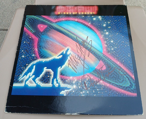 MICKEY THOMAS DAVID FREIBERG JEFFERSON STARSHIP SIGNED WINDS OF CHANGE ...