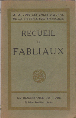 RECUEIL de FABLIAUX - La Renaissance du Livre - 1928 ? | eBay