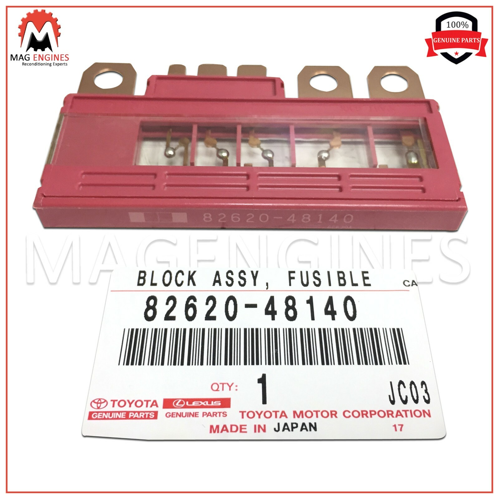 82620-48140 GENUINE OEM BLOCK ASSY, FUSIBLE LINK 8262048140 | eBay