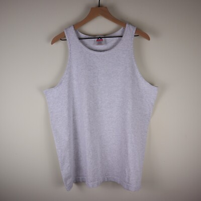 Vintage Blank Gray Tank Top Alstyle Adult XL 23x29 | eBay