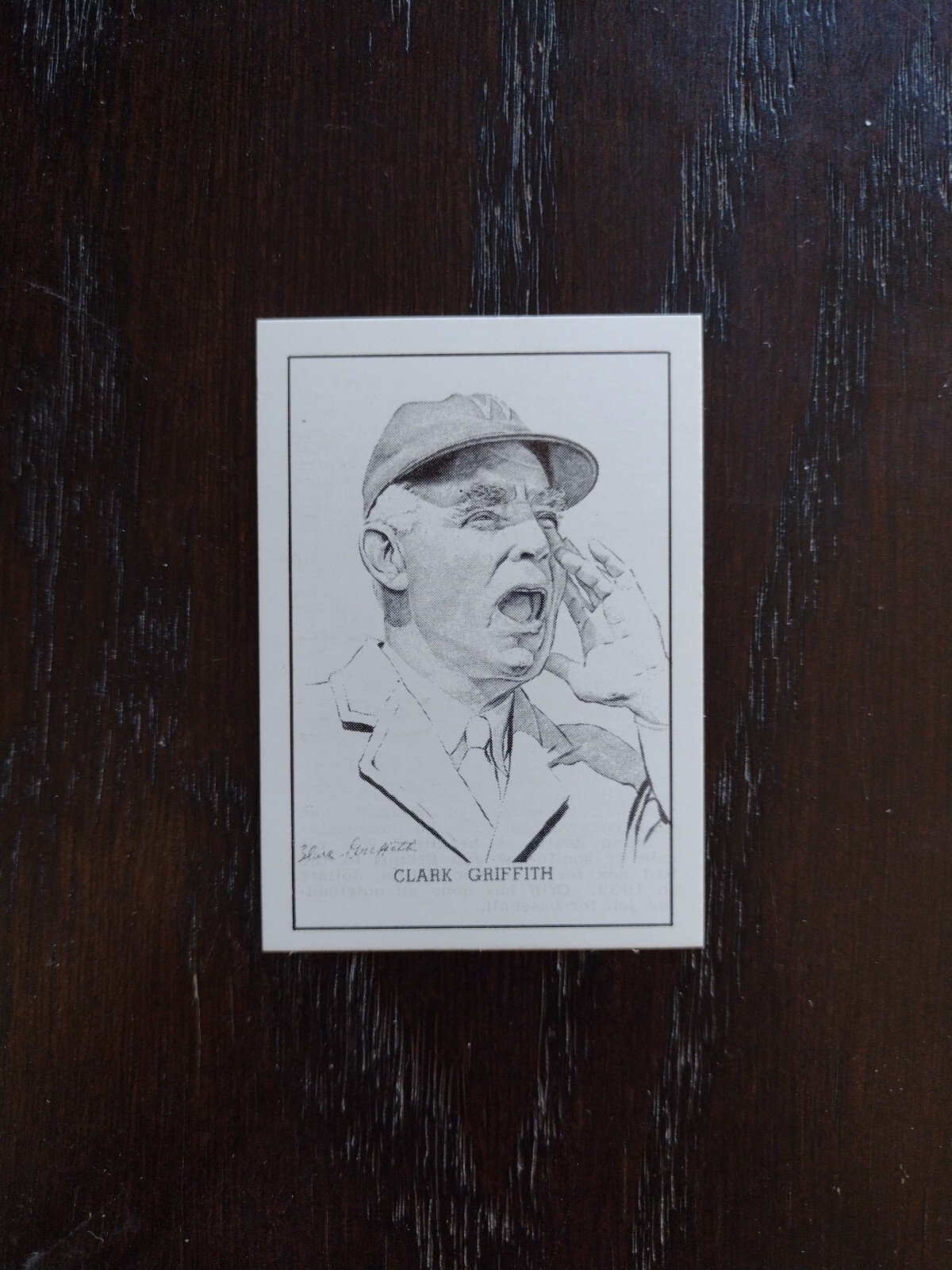 1950 Callahan Hall of Fame Clark Griffith Washington Senators NRMT++ | eBay