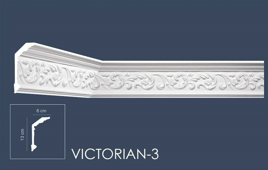 Coving Cornice Moulding Polystyrene For Wall & Ceiling - Not Plaster ...