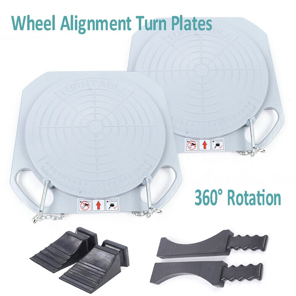 One Pair 5Ton Wheel Alignment Turn Plates Car Truck Front End Wheel ...