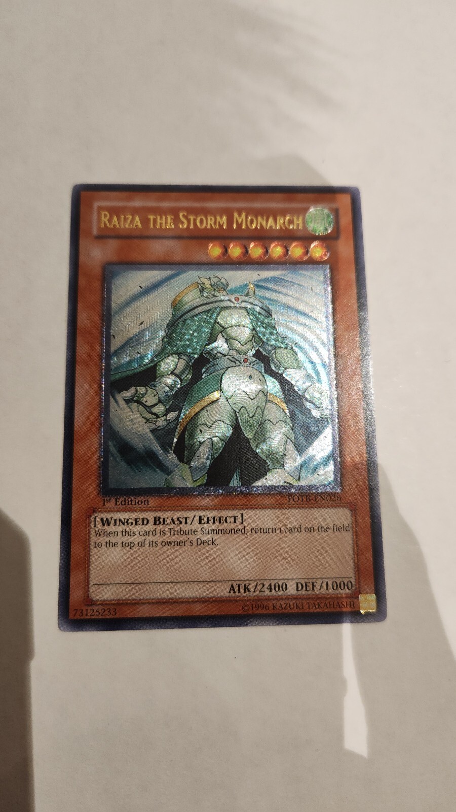 YuGiOh - Raiza the Storm Monarch - 1st Edition - Ultimate Rare - NM ...