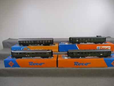 Roco Spur H0 4253/44552/44232A/4289A Personenwagen Set 4-teilig DB in ...