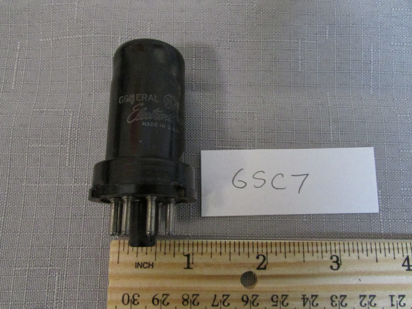 General Electric G.E. Metal Case Vacuum Tube Vintage 6SC7 | eBay