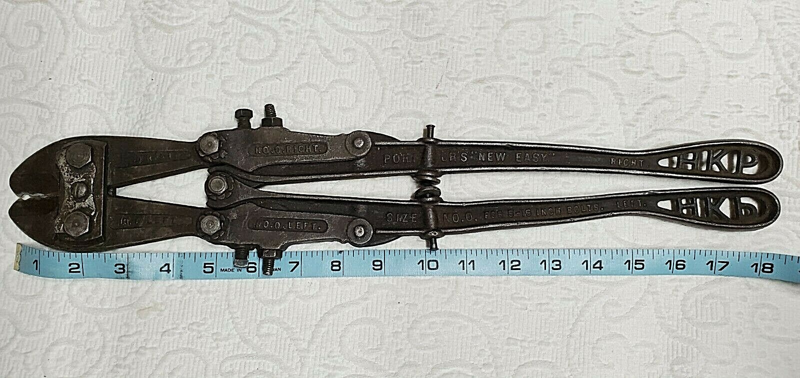 H.K. Porter Bolt Cutters Size No.0 for 5-16 Inch Bolts Tool VINTAGE ...