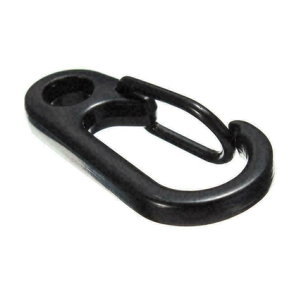 1X Mini Buckles Snap Spring Clip Hook Carabiner Tool W3E6 Black Hot Key ...