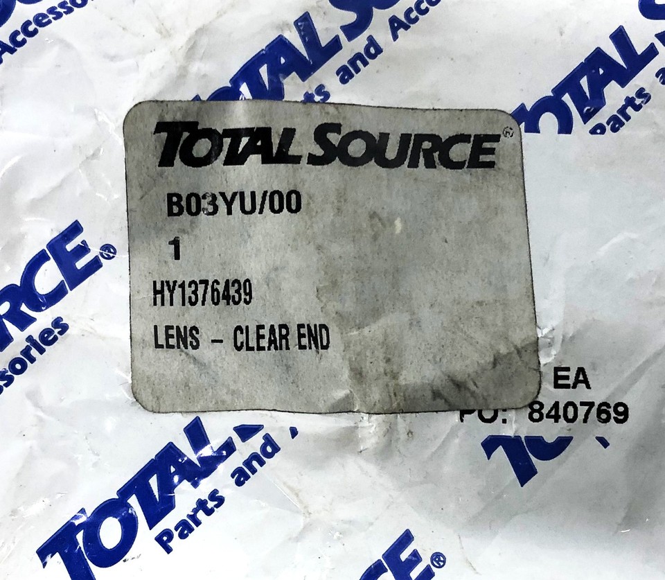 Total Source Clear End Lens For Hyster Forklift HY1376439 NOS | eBay