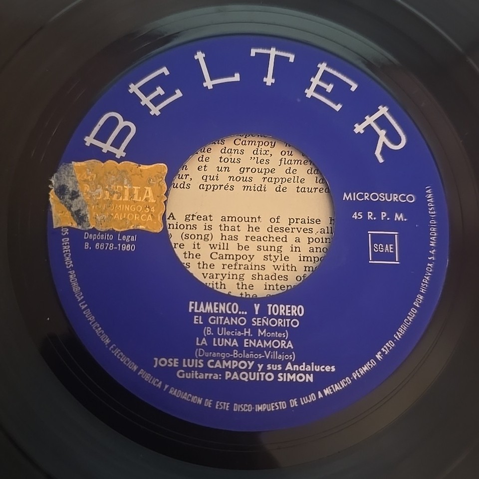 Jose Luis Campoy Flamenco Y Bullfighter El Gypsy La Luna Enamora ...