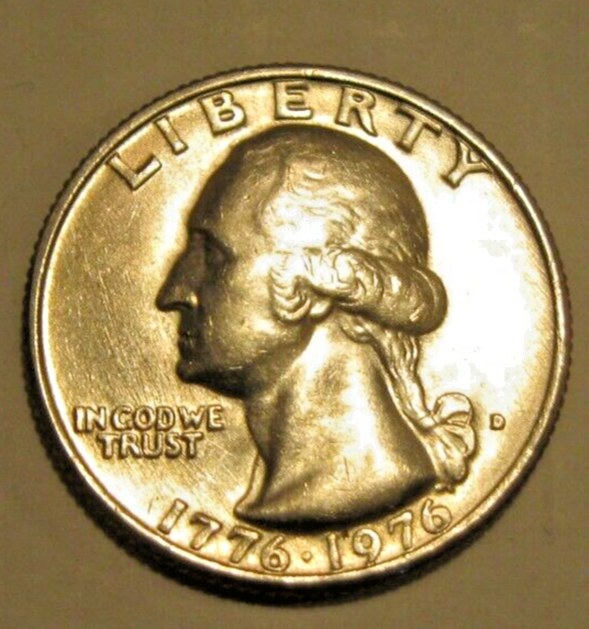 Rare US 1776-1976 D Bicentennial Quarter, filled Mint Mark JLA | eBay