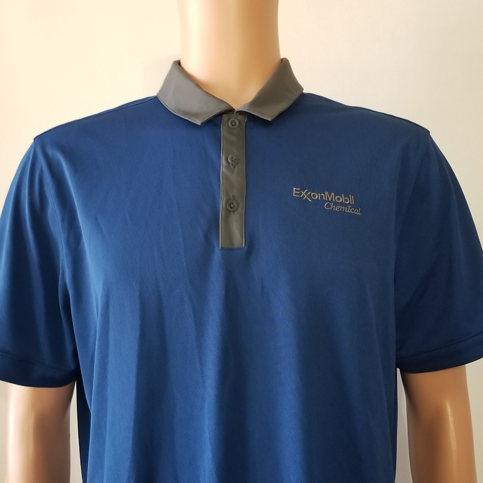 ExxonMobil Chemical Nike Golf Dri Fit Short Sleeve Polo Shirt Large ...