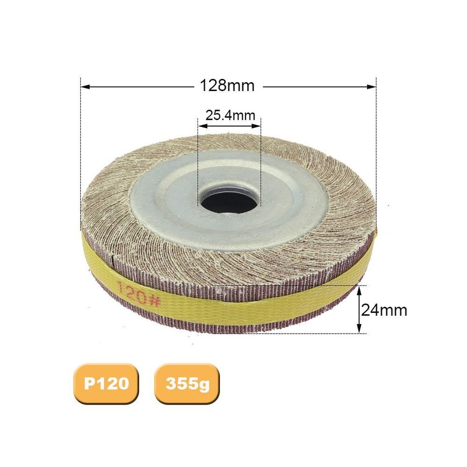 1 Piece Abrasive Flap Grinding Wheel Sanding Cloth Mop Metal Wood ...