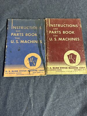 2 U.S. sewing machine parts book Instructions Antique | eBay