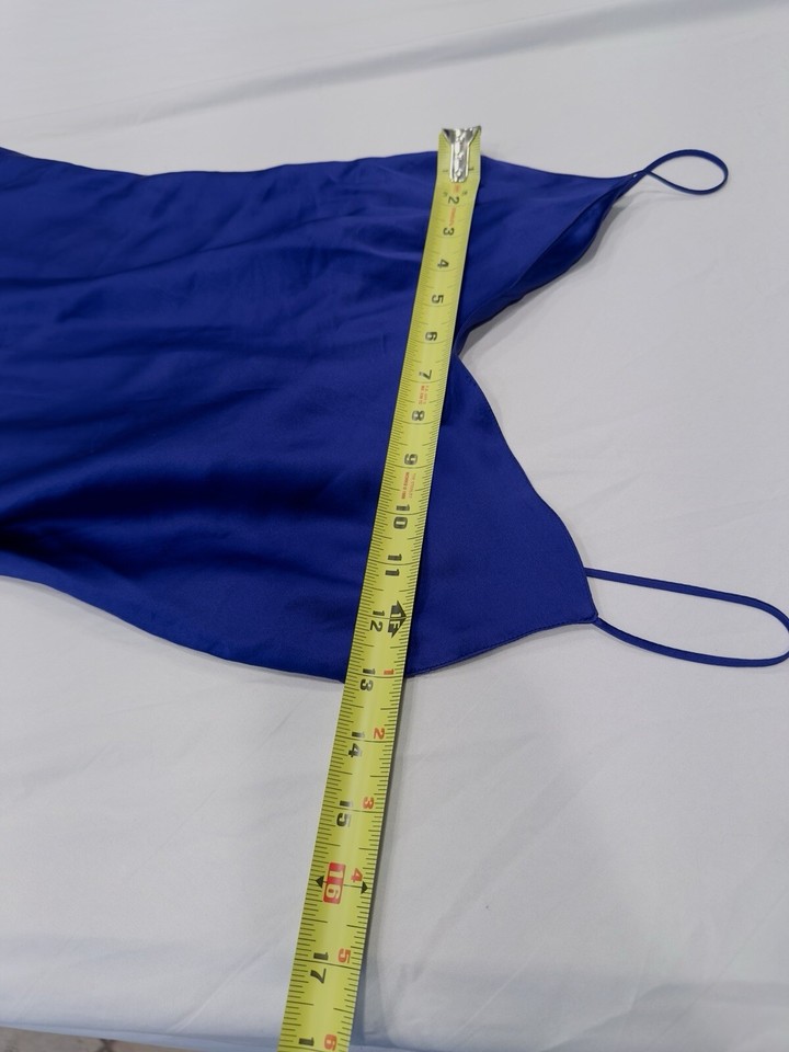 Y2K Victoria’s Secret SILK Navy Lace Mini Negligee Nightgown Slip S ...