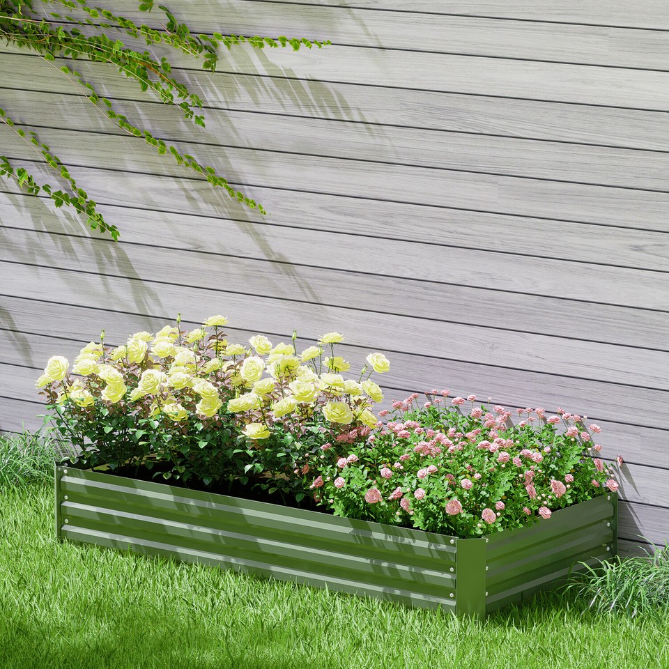 Aoodor 6x3x3 ft. Outdoor Portable Mini Greenhouse Kit with Galvanized ...