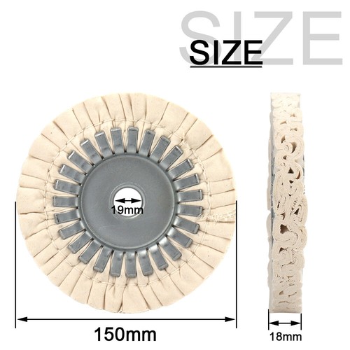 150mm Round Cotton Airway Buffing Wheel Polishing Pad for Metal Wood ...