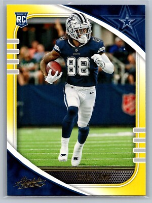 CeeDee Lamb 2020 Absolute Yellow Dollar Tree Rookie RC Card #115 Dallas ...