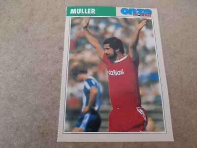 GERD MULLER, RARE 1991 FOOTBALL ROOKIE CARD ONZE MONDIAL (JT29) | eBay