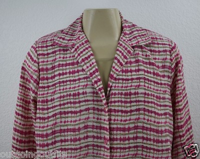 NEW Notations 2-Fer Shoulder Pads Women's Button Front Long Sleeve ...