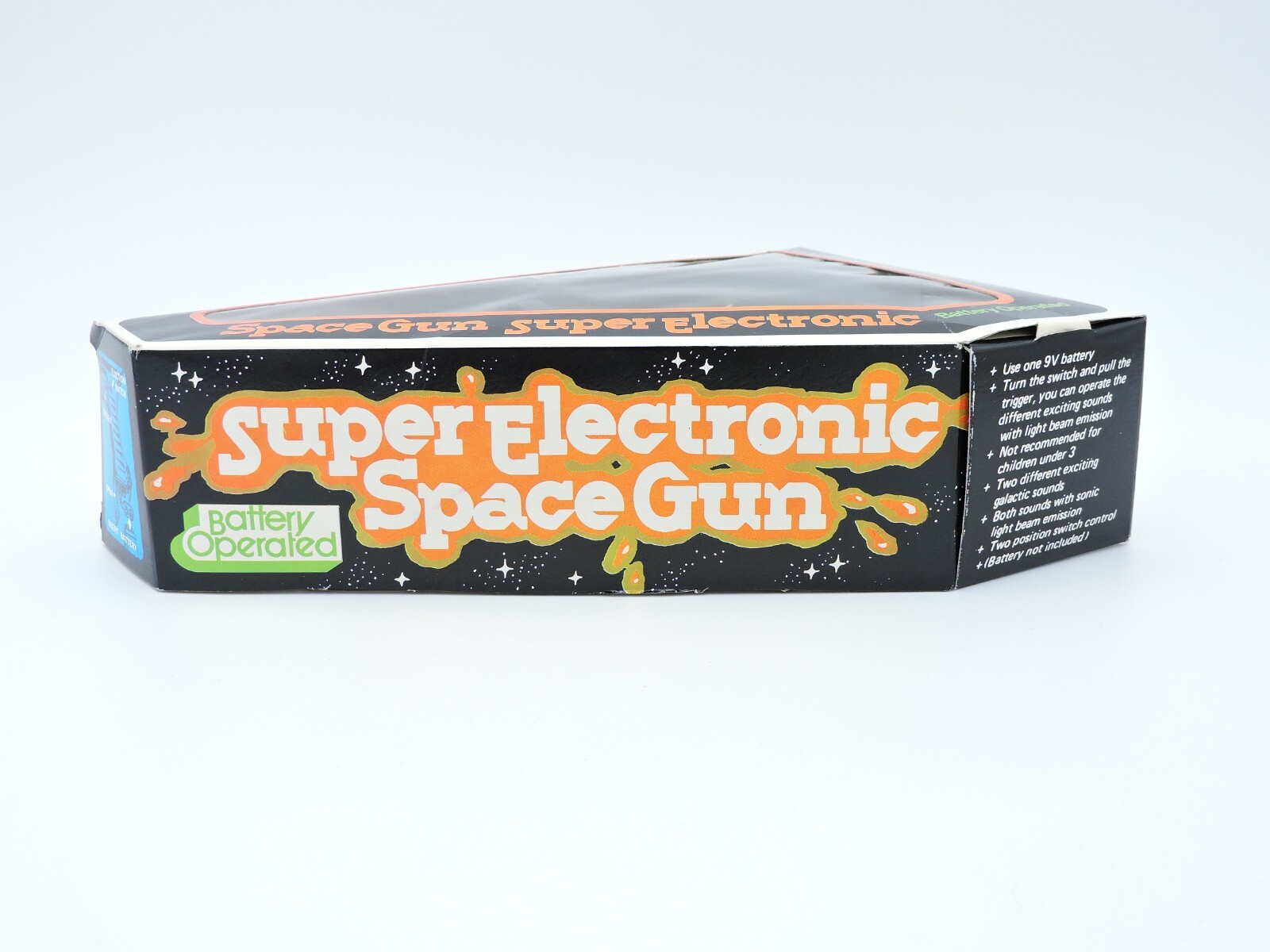 KK Battery Operated Super Electronic SPACE GUN black LT-8000 vintage ...