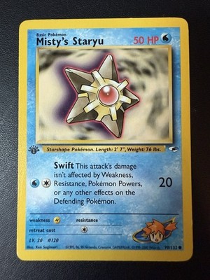 MISTY’S STARYU - 1st Edition Gym Heroes - 90/132 - Common - Pokemon | eBay