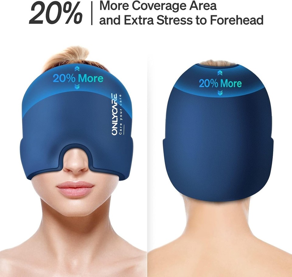 ONLYCARE Migraine Relief Cap, Upgraded Odorless Headache Relief Cap ...