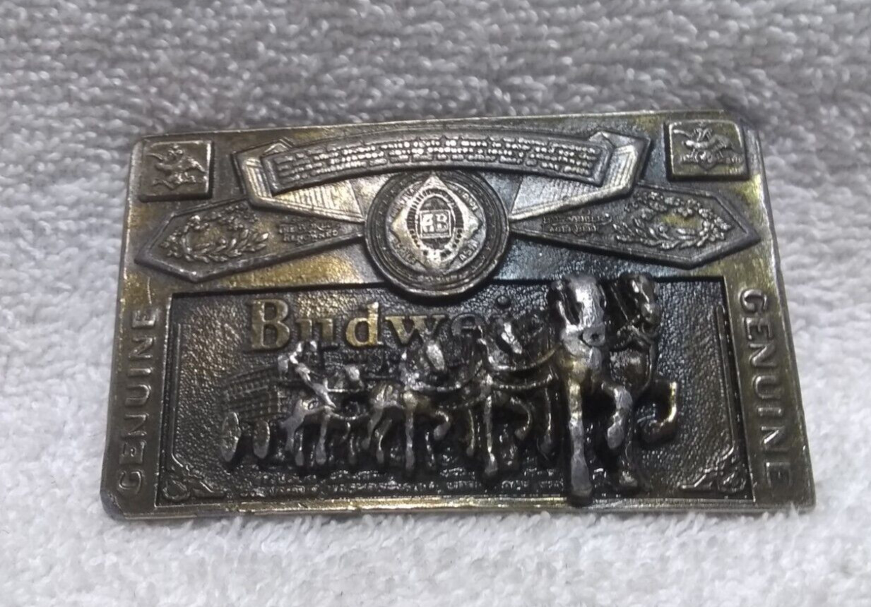 Budweiser Beer Clydesdale Horse Buckle Genuine H820 U… - Gem