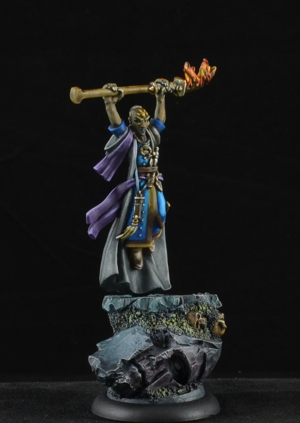 Painted Karzoug, Runelord of Greed from Reaper Miniature mage D&D male ...