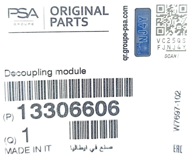 2x Original GM / Opel 13306606 Puffer Radiateur À Support 1310012 ...